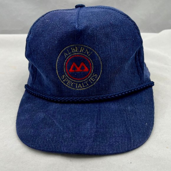 Albern | Accessories | Vintage Corduroy Trucker Rope Hat Embroidered ...
